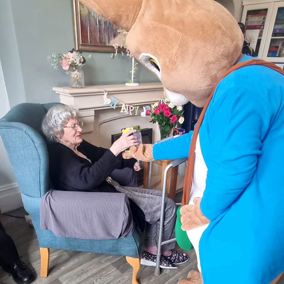 A Visit from Peter Rabbit | Birchfield Care Home